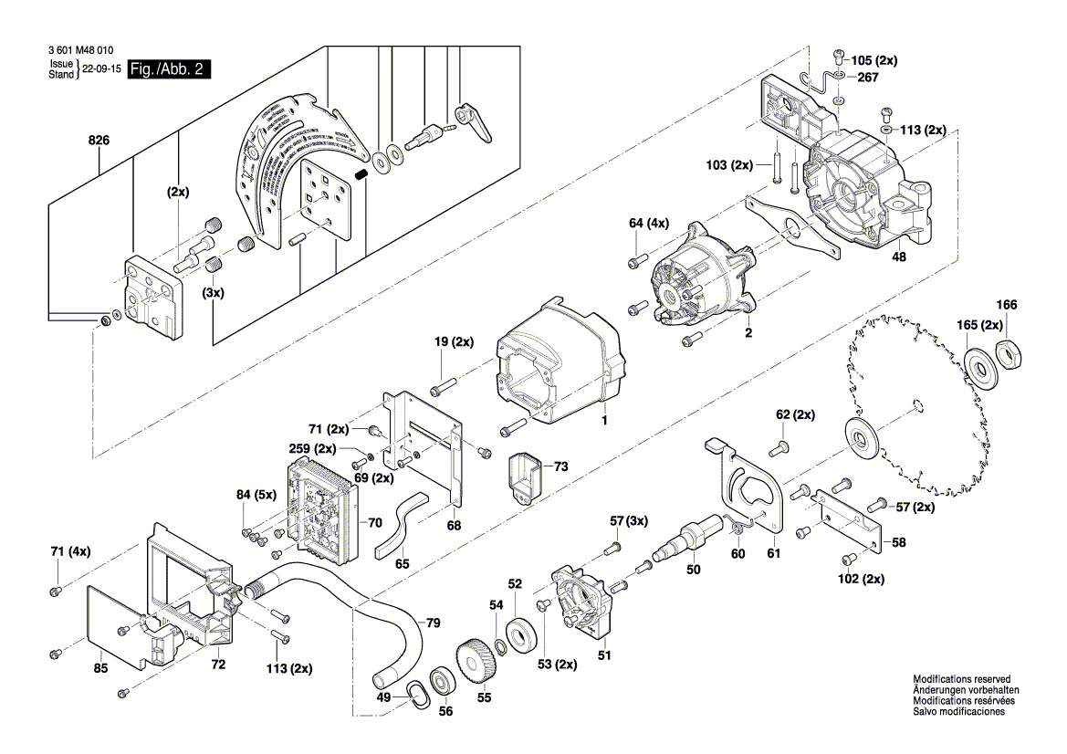 New Genuine Bosch 1609B07015 Warning Label