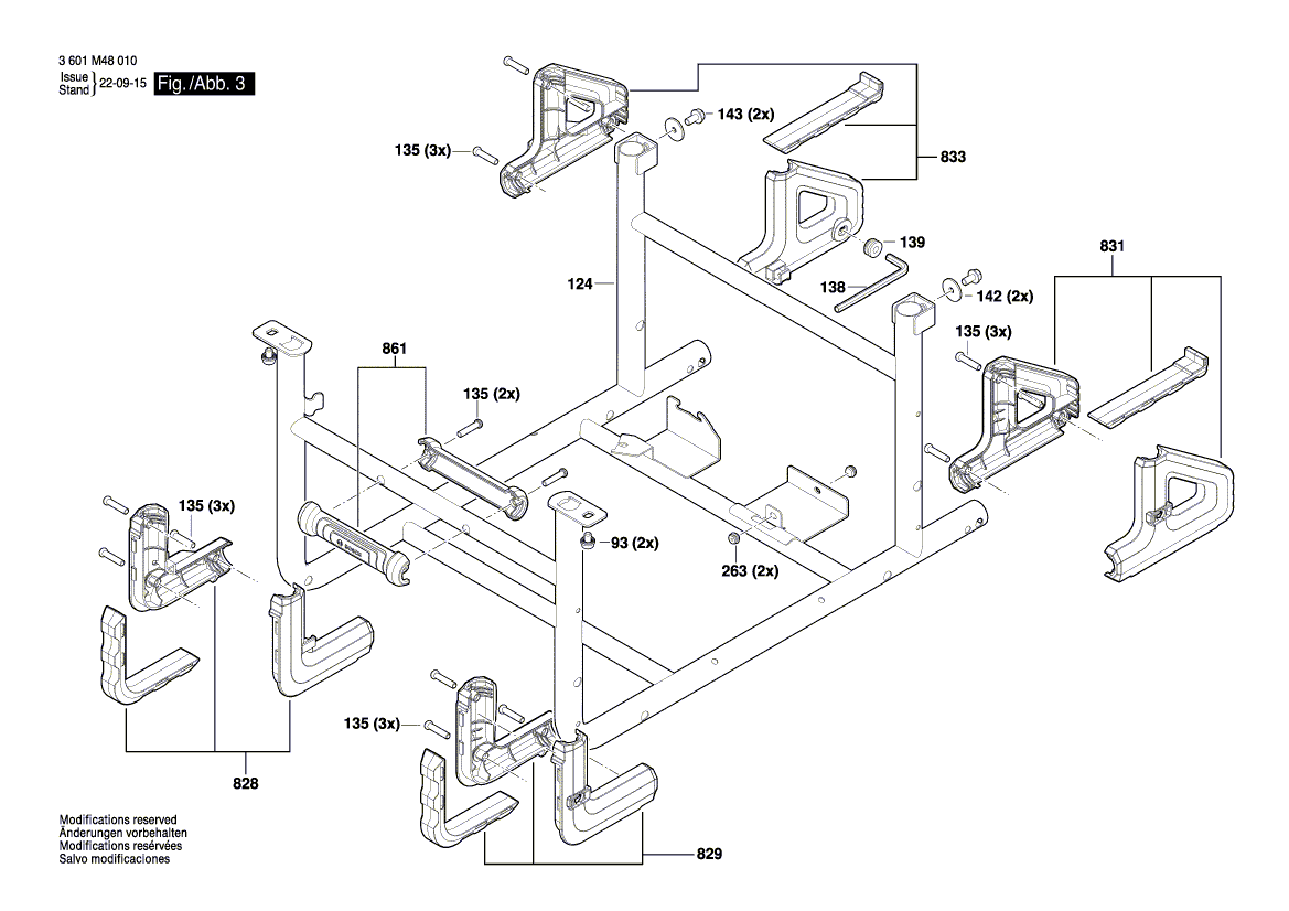 New Genuine Bosch 1609B07015 Warning Label